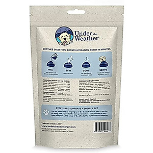 Under the Weather Bland Diet for Dogs | Easy to Digest for Sick Dogs |Always Be Ready| Contains Electrolytes - All Natural Freeze Dried 100% Human Grade Meats| 2 Pack- Chicken, Rice & Bone Broth - 6oz