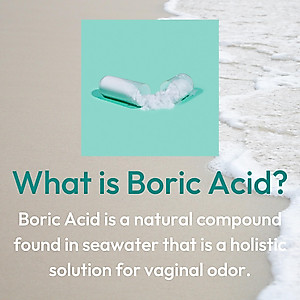 pH-D Feminine Health - 600 mg Boric Acid Suppositories - Woman Owned - for Vaginal Odor Use - 12 Count