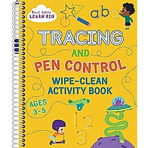 Big Wipe Clean Tracing and Pen Control Activity Book for Kids Ages 3 to 5 (Start Little Learn Big Series)