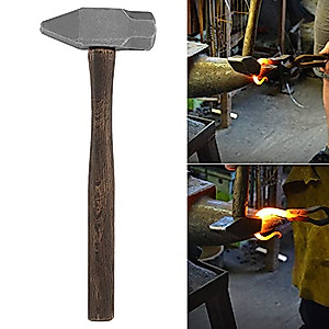 Blacksmithing 4LB Bladesmith Handmade Forge Hammer Anvil Hammer Metal Forged Knife Making Blacksmith Forging Tools