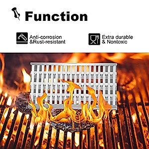 Clivimi 18 5/8" x 9 7/8" Stainless Steel Grill Heat Plates Shield Flame Tamer Ceramic Rod Complete DCS Radiant Tray BBQ Gas Grill Replacement Parts for 27DBQR, 27DBR, BGA48-BQARL, 36EBQAR, 48DBQ