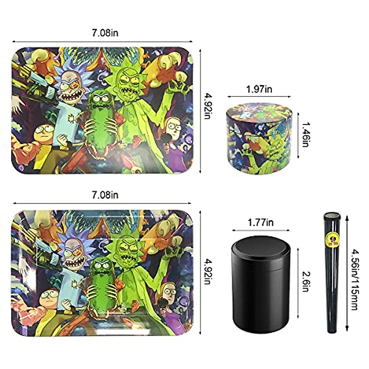 Grinder 2" ,Cartoon Big Eye 4 Set Gift