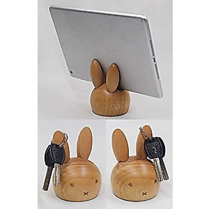 Glasses Holder, Cute Rabbit Statue Glasses Holder Sunglasses Display Stand, Home Desk Decoration Gift 3.35*4.33 Inch