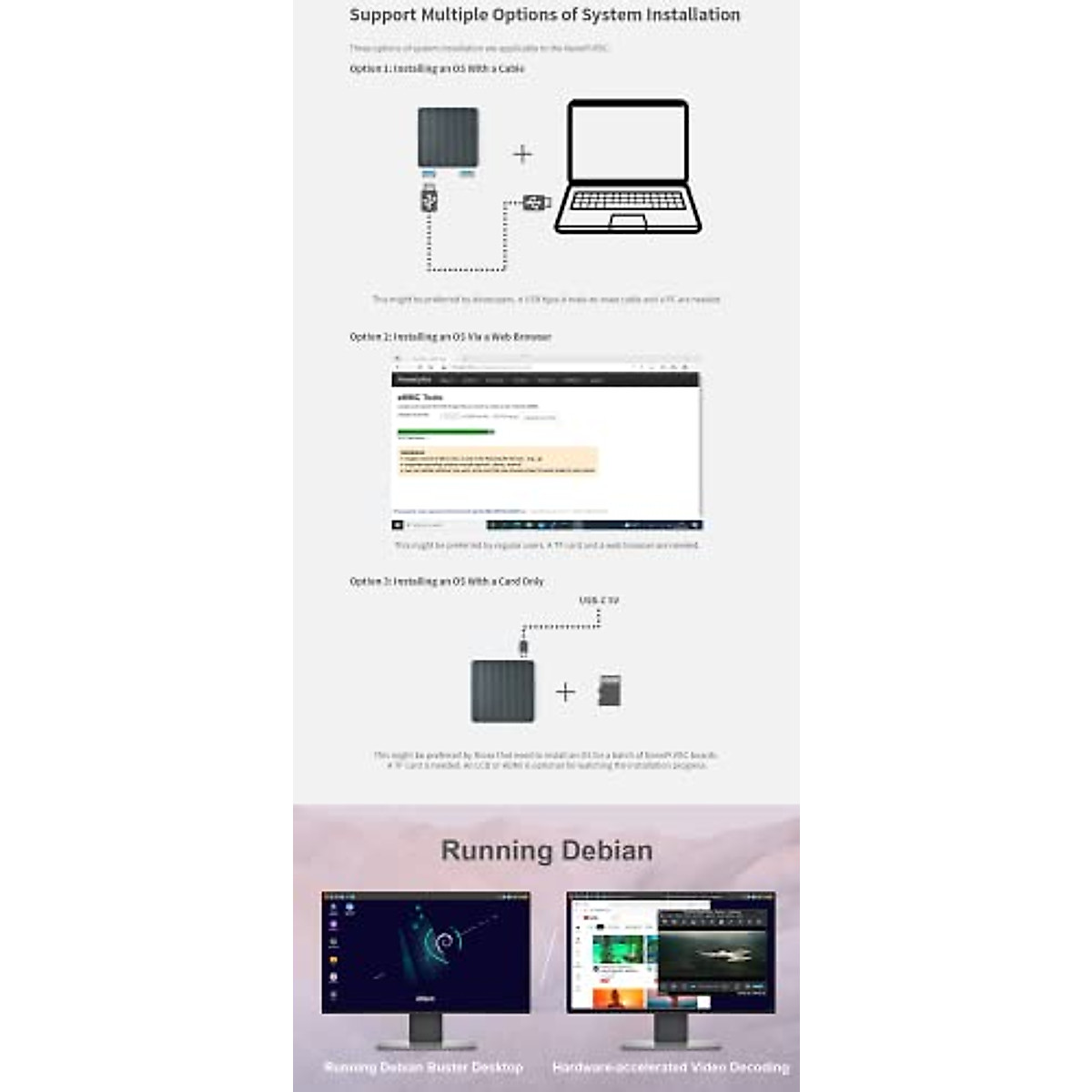 youyeetoo NanoPi R5C Mini Router with Metal Case, RK3568 Development Board, 4GB LPDDR4X 32GB eMMC, 0.8TOPS NPU, Support OpenWrt Docker, Two Ethernet Ports, M.2, HDMI 2.0 (Without M.2 Wi-Fi Module)