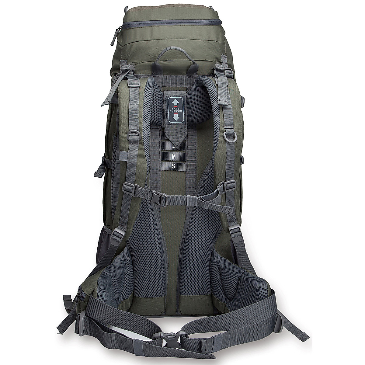 TERRA PEAK Backpacking Backpack Hiking Backpack 65L+20L khaki green