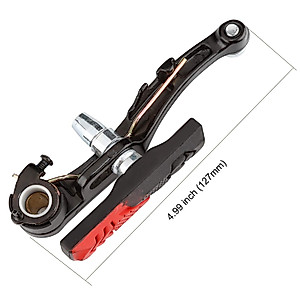 RUJOI Bike Brake kit,Bike V Brake Set with 72mm Superior V-Brake Shoes and 2 pcs Braking Cable and Cable end crimps,Ideal for Mountain,BMX Bike Brake Set Upgrade