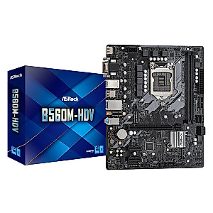 ASROCK B560M-HDV INTEL SOCKET1200 for INTEL 10TH/11TH GEN CORE