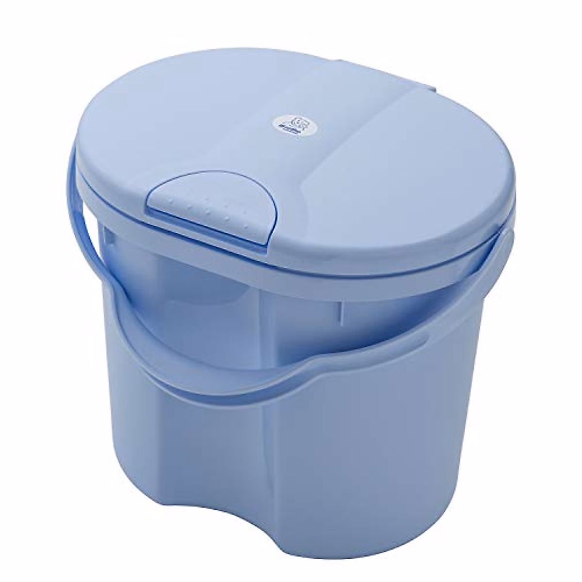 Rotho Babydesign TOP Nappy Pail, with Lid, 11l, 0+ Months, Sky Blue, 20002 0289
