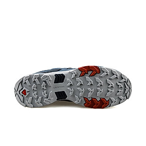 Salomon X Crest Hiking Shoes for Men, Bungee Cord/Black/Peat, 7