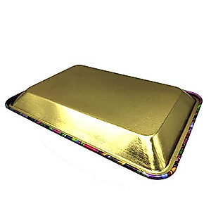 Metal Convenient Tray, Household Tray | Durable Metal, Easy to Carry, Unique Design-Green