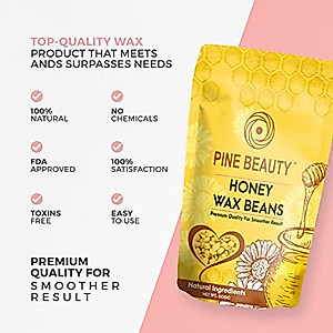 1.2 Lbs Wax Beads PB Hard Wax Beans Complete Kit for Painless Hair Removal With 10 Extra Waxing Spatula Applicator for Bikini Area, Face, Legs, Eyebrow, Body Pearl Wax Warmer and Brazilian Wax (HONEY)