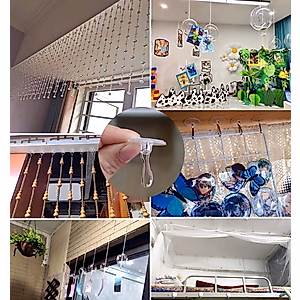 UtySty 40 Pack Self Adhesive Wall Hook Sticky Ceiling Hooks Small Disc Sticker Hanger for Christmas Festival Wedding Decorations Baloon Storage Display 2cm/0.78”