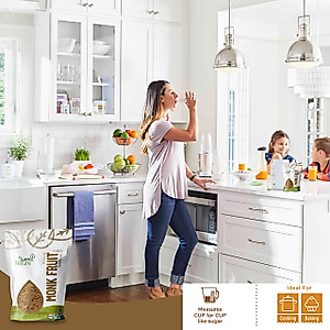 Sweet Nature Monk Fruit Golden Sweetener Non GMO Gluten Free Sugar Substitute Kosher 48 ounces (3 LB)