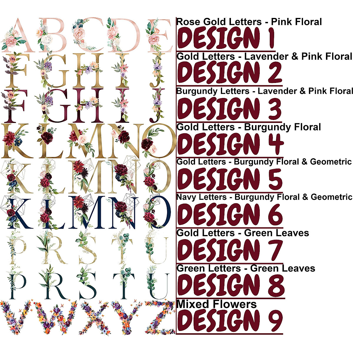 Custom Coffee Mugs - Personalized Ceramic Cups with Initial Name Monogram - 11 & 15 oz