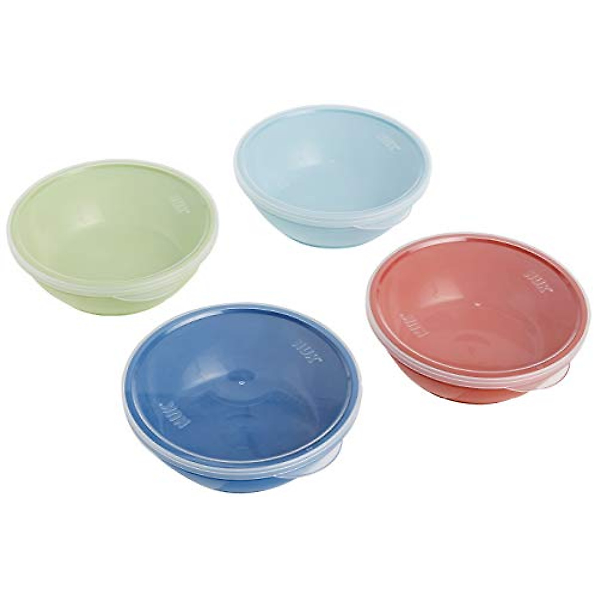 First Essentials by NUK Bunch-a-Bowls, Assorted Colors, 4-Pack