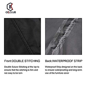 Patio Furniture Sectional Set Covers Large Waterproof Outdoor Furniture Set Covers Loveseat Set Covers Rectangle Heavy Duty 90 inch L x 64 inch W x 28 inch H