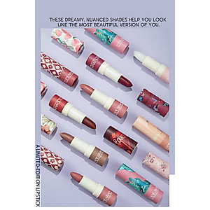 AKARY Matte Nude Lipstick, Bold & Intense Nudes Paper Tube Lipsticks Smooth Velvety Lip Gloss, Long Lasting Lip Stick Non-Stick Cup Not Fade Nude Lip Stick, Senior Matte Lip Makeup Gifts for Women and Girls