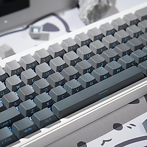 mintcaps Shine Through Keycaps -133keys PBT Doubleshot keycaps Gradient Side Print Cherry Profile Keycap Set for 60% 65% 75% 100% Cherry Gateron MX Switches Mechanical Keyboard