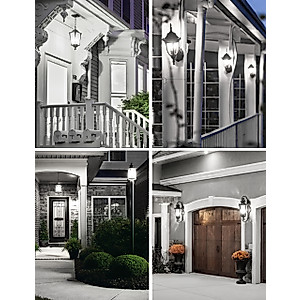 Eastiya Dusk to Dawn Sensor LED Outdoor Light Bulb, Daylight White 5000K, A19 13W(100 Watt Equivalent) Bright Porch Lighting, 1200LM, Auto-On/Off Photocell Sensor for Garage Yard Patio Garden-4 Pack