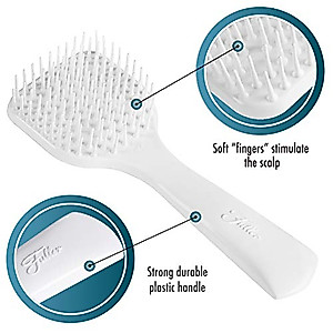 Fuller Brush Scalp Massage & Shampoo Brush - Manual Shower Head Massager & Shampooer w/Soft Claw for Rejuvenating Scalps - Gentle Hair Cleansing for Men & Women
