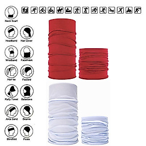 GUIFIER 12 Pack Outdoor Gaiter Mask Magic Headbands Scarf Face Mask,Bandana Headband Face Mask Headwear Balaclavas Tube Headscarves Face Bandanas for Camping,Running,Cycling,Motorcycling