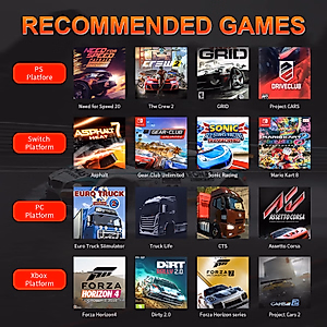 DOYO Gaming Racing Wheel Xbox One Steering Wheels Driving Sim Car Simulator Volante PC Pedals and Paddle Shifters for PC, Xbox Series X S, Xbox360, PS4, PS3, Switch, Android TV