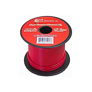 16 GAUGE WIRE RED & BLACK POWER GROUND 100 FT EACH PRIMARY STRANDED COPPER CLAD