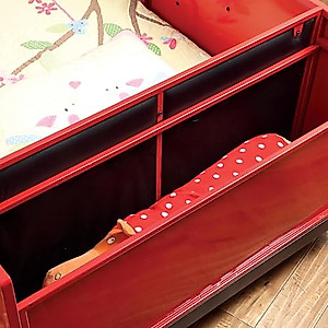 Furniture of America Jennen Novelty Metal Fire Truck Twin Bed in Red