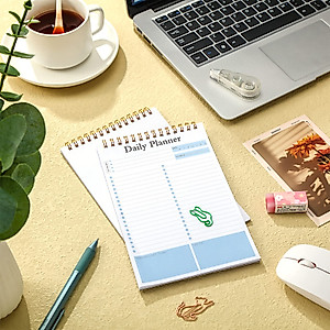 Hotop 6 Pack To Do List Notepad Daily Planner Notepad to Do Notebook Daily To Do List Notebook Daily To Do Notepads for Adults and Kids Classroom Office, 30 Sheets/ Pack (Mixed Colors, Fresh Style)