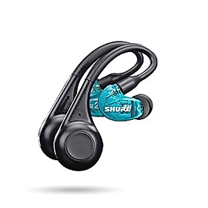 Shure AONIC 215 TW2 True Wireless Sound Isolating Earbuds with Bluetooth 5 Technology, Premium Audio with Deep Bass, Secure Fit Over-The-Ear, 32 Hour Battery Life, Fingertip Controls - (Gen 2) - Blue