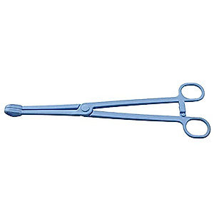 LQ Industrial Reptile Feeding Clip 24.5cm/9.64inch Blue Plastic Tong Tweezer Forcep for Tortoise Lizard Frog Spider Tarantulas