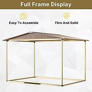 Gotland 8FT x 6FT Metal Storage Shed with Lockable Sliding Doors and Air Vents, Outdoor Utility and Tool Storage for Garden, Backyard, Patio, and Lawn