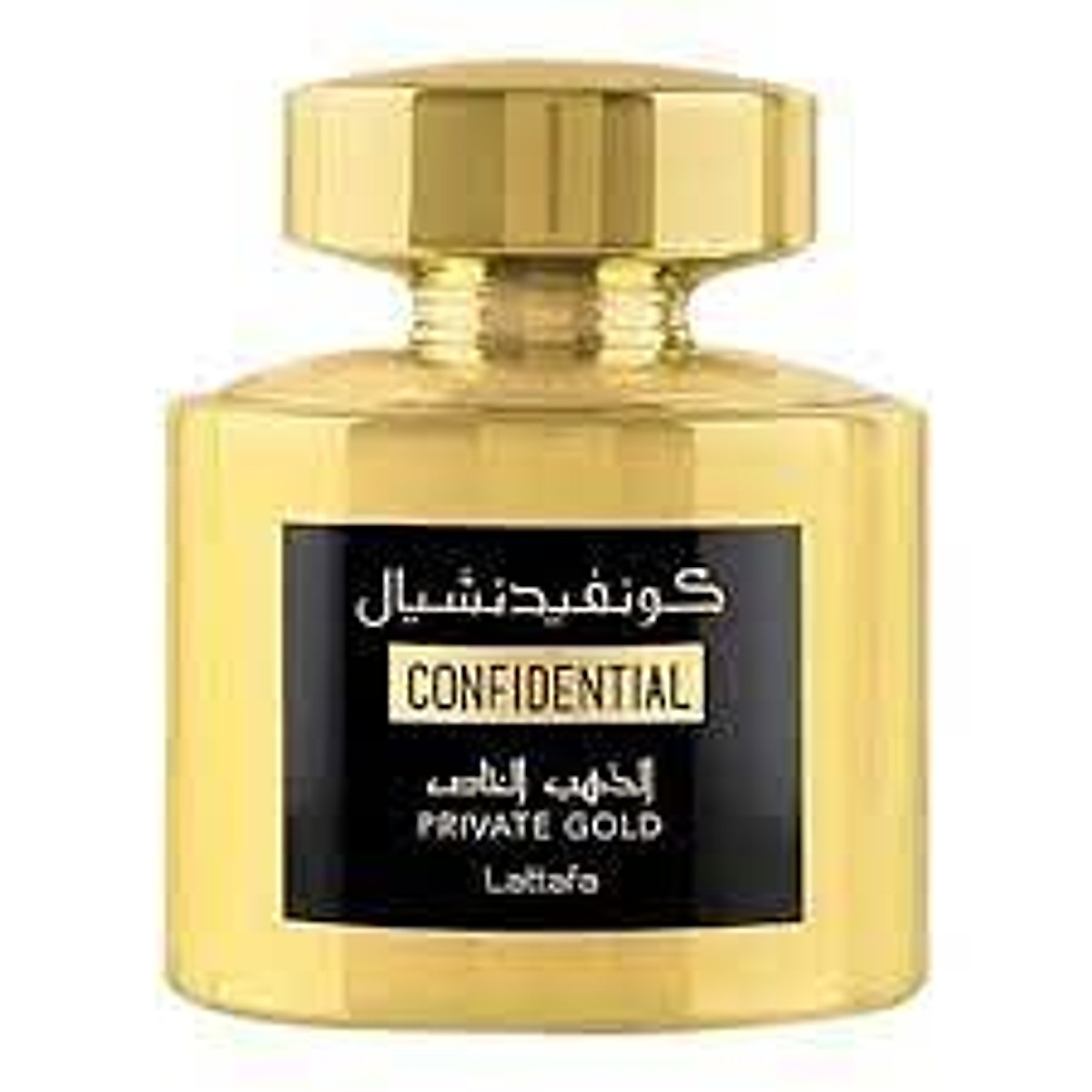 Confidential Private Gold EDP - Eau De Parfum 100ML (3.4 oz) | Long-Lasting Spray I Expressive Fruity I Peach, Musk I Gold Bottle I by Lattafa