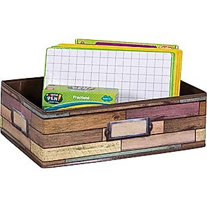 Teacher Created Resources Reclaimed Wood Storage Bin (20914)