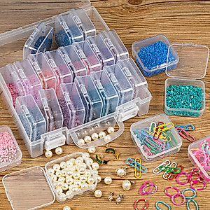 Bead Organizer Box, 24 Slots Diamond Painting Bead Storage Containers, Diamond Painting Art Accessories Boxes Craft Bead Storage Box Organizer Bead Organizers and Storage for Rhinestones (1 Pack)