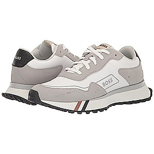 BOSS Side Logo Suede and Nylon Sporty Inspired Sneaker