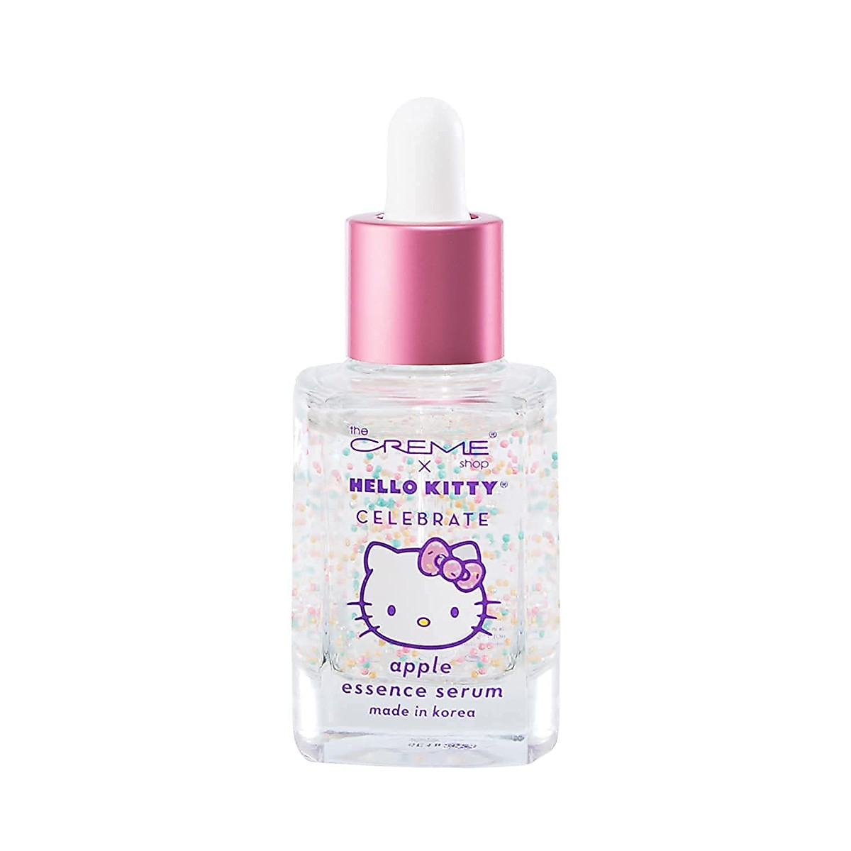 The Crème Shop x Hello Kitty - Brightening & Tightening Vitamin E Face Serum - Korean Skin Care with Apple & Ceramides, Ultra Hydration, Barriers, Plump Complexion, Glowing, Fine Lines & Wrinkles