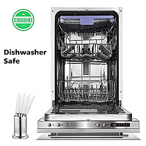 IsheTao Steak Knives, Steak Knife Set of 6, 4.5 inches Steak Knife, Dishwasher Safe High Carbon Stainless Steel Steak Knife, Silver