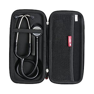 Hermitshell Travel Case for 3M Littmann Classic III Monitoring Stethoscope (Black)