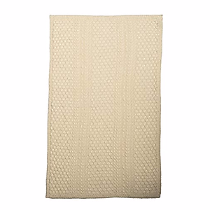 Carraig Donn 100% Wool Blanket Made in Ireland Throw with Honeycomb Knitted Design 40"x 60"