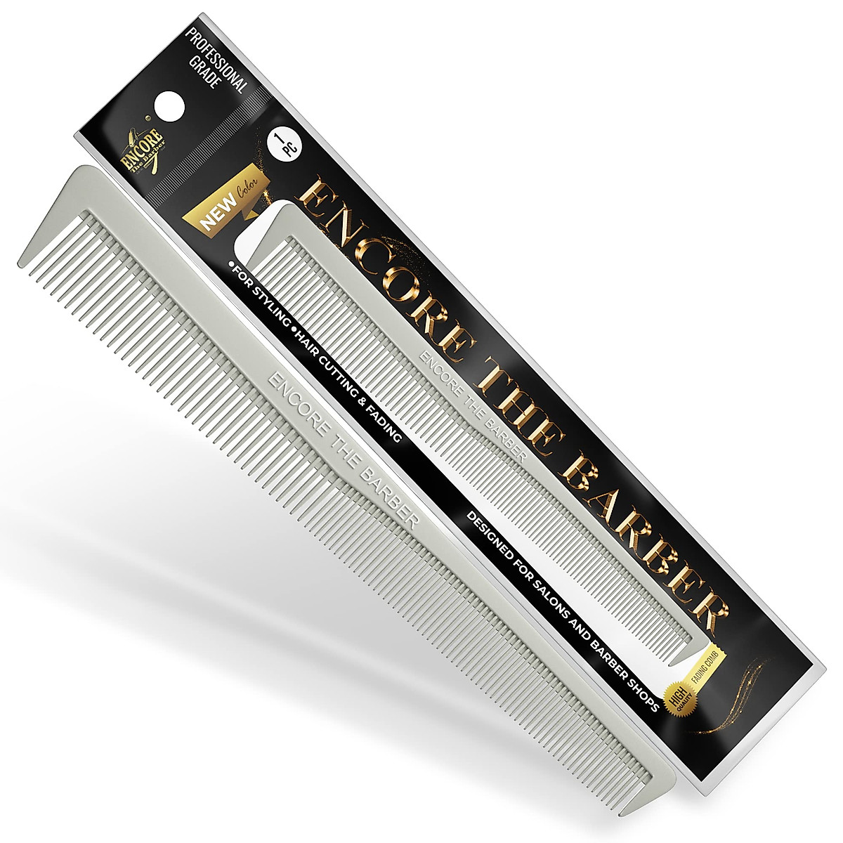 Encore The Barber Fading Comb Heat and Chemical Resistant for Barbers - Hair Stylists
