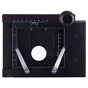 AmScope GT100 X-Y Gliding Table - Manual Stage For Microscopes, Black