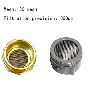 100 pcs 13/16 Inch (.812") 304 Stainless Steel Faucet Screen Replacement, Faucet Aerator Screens,Faucet Aerator