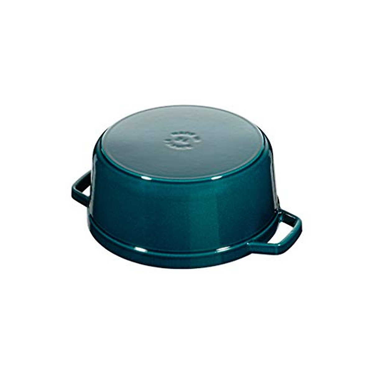 STAUB 1003317 Cast Iron Roaster/Cocotte, Round, 28 cm, 6.7 L, La Mer