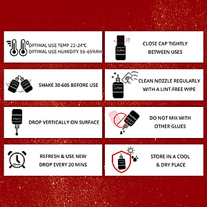 Eyelash Extension Glue Long Retention – 8 Weeks /1 Sec Drying Time/(0.17fl.oz / 5ml) Eyelash Glue for Eyelash Extensions Maximum Bonding/Black Lash Adhesive for Professional USE ONLY