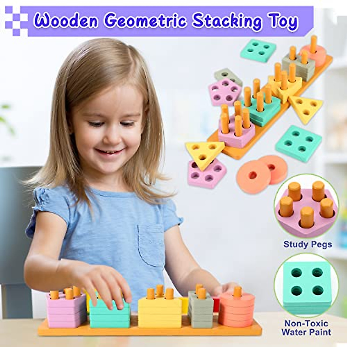 AZEN Baby Toys 0-3 Years, Toddler Toys Age 1-2, (3-in-1) Baby Toys for Babies 1 2 3 Year Old, Infant Toddler Newborn Toys, Learning Educational Preschool Toys