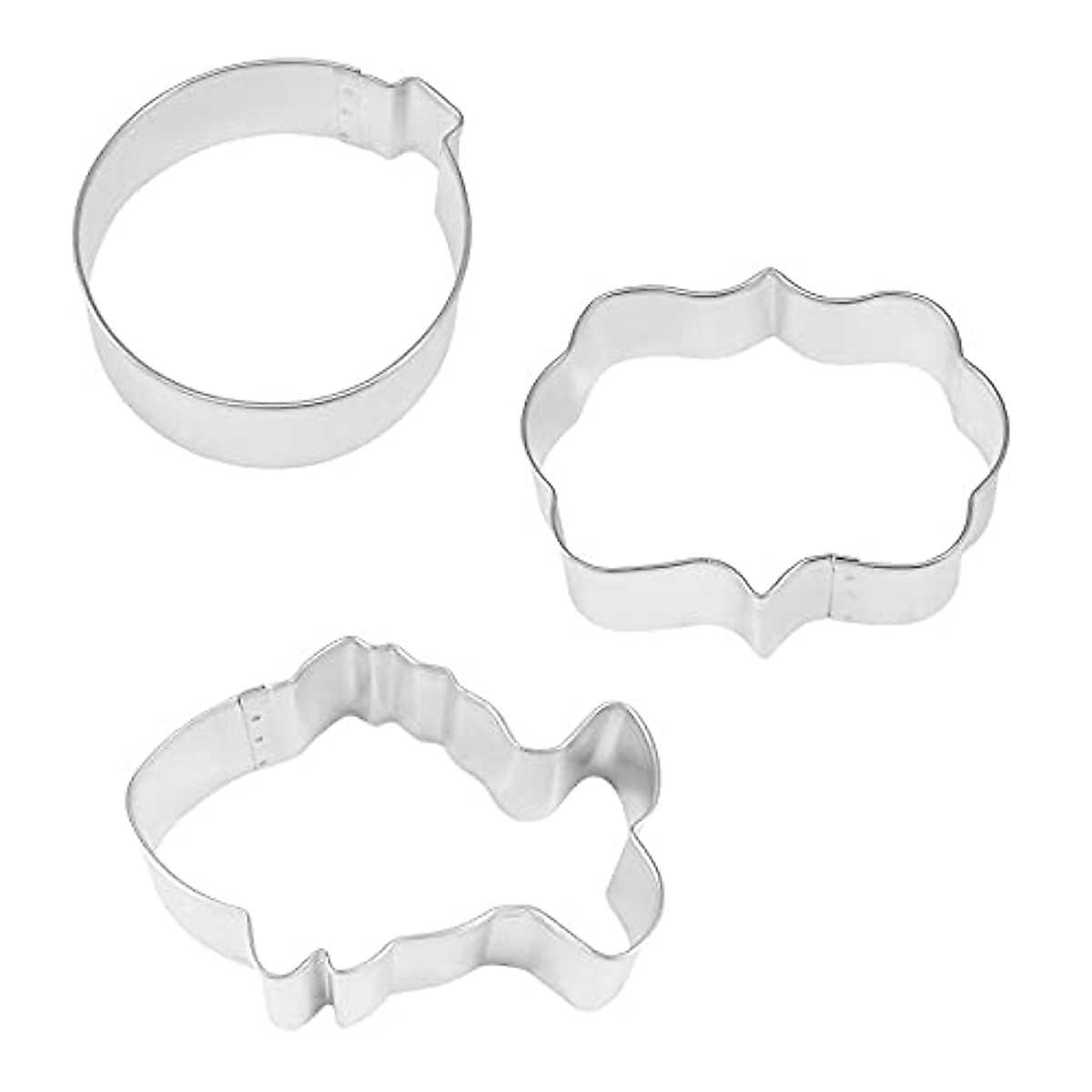 R & M International Gone Fishing Cookie Cutter, One Size, Silver