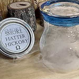 Smoke Hatter Hickory Wood Chips for Cocktail Smokers, Charcuterie Boards Domes | Premium 4oz Jar Refill |