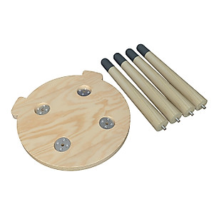 THE OVI FAMILY Kid’s Stool -12 inch Non-Slip Folding Step Stool,Wooden Chair, Lightweight Assembled Four-Legged Sitting Stool- Kitchen,Bathroom, Bedroom, Classroom, Playroom