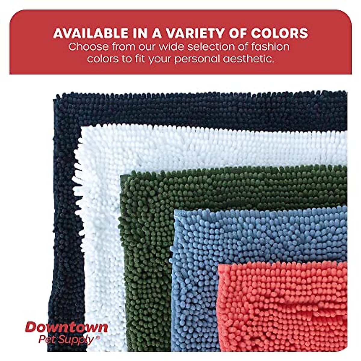 My Doggy Place - Microfiber Door Mat - Soft and Plush Pet Mat for Every Room of The House - Dirt and Water Absorbent Mat - Washer & Dryer Safe Non-Slip Mat - Charcoal - M - 31 x 20 in